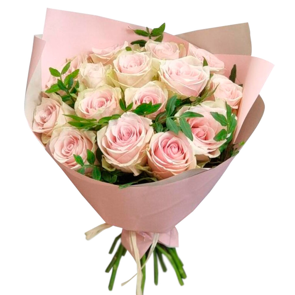 15 roses Pink Athena (Kenya) — order delivery to Ukraine. Buy Now ...