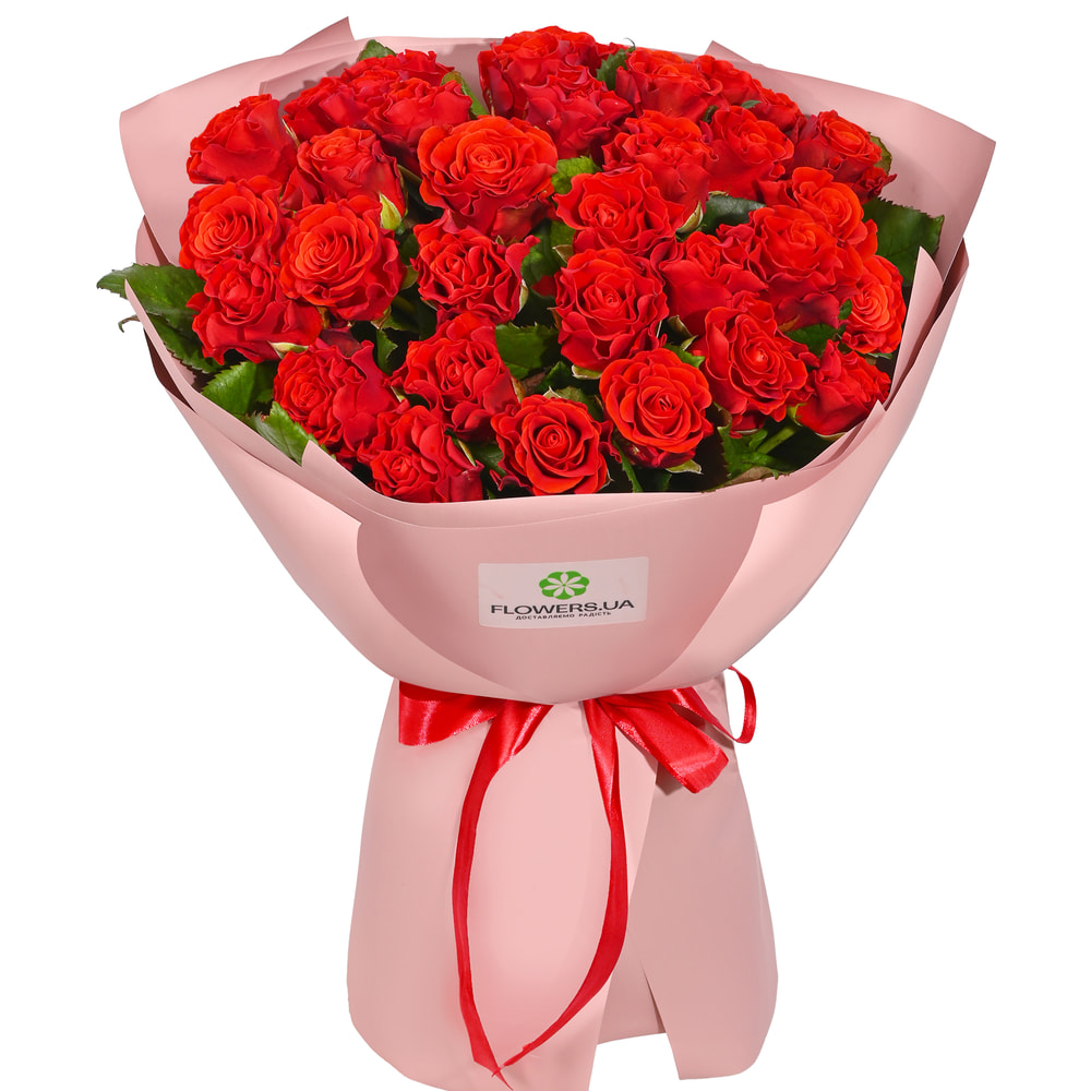 31 red roses El Toro — order delivery to Ukraine. Buy Now! Price ...
